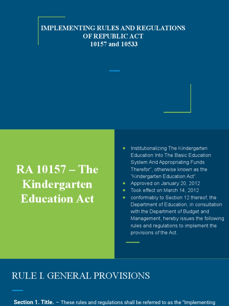 Republic Act 10157 and 10533 | PDF | Curriculum | Teachers