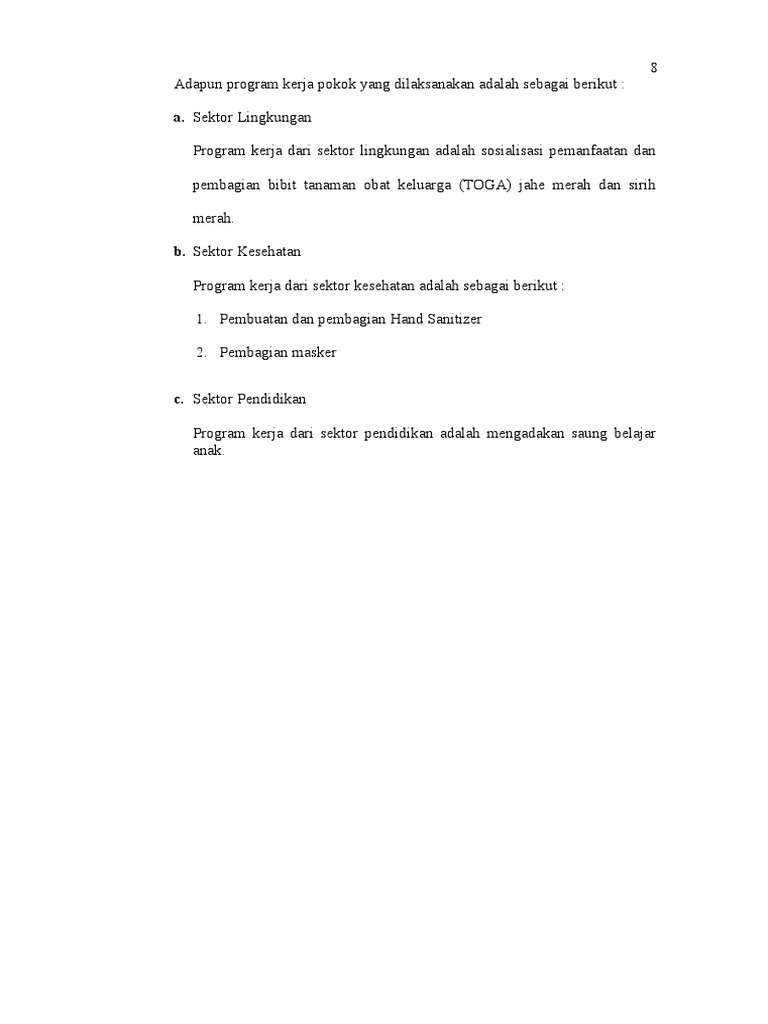 Progja KKN Desa Branti Raya | PDF