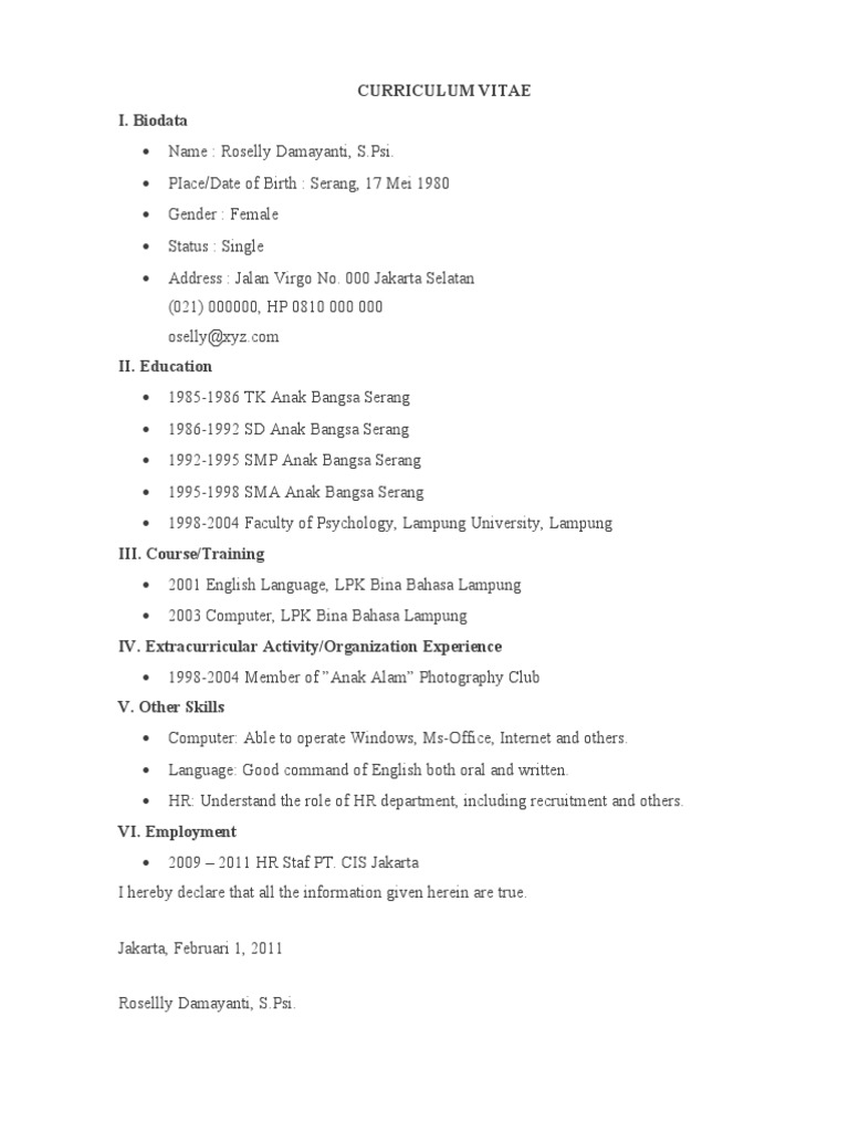 CV and Application for Account Executive | PDF | Human Communication ...
