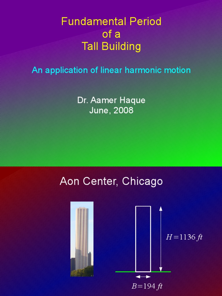 Fundamental Period Ofa Tall Building: An Application of Linear Harmonic ...
