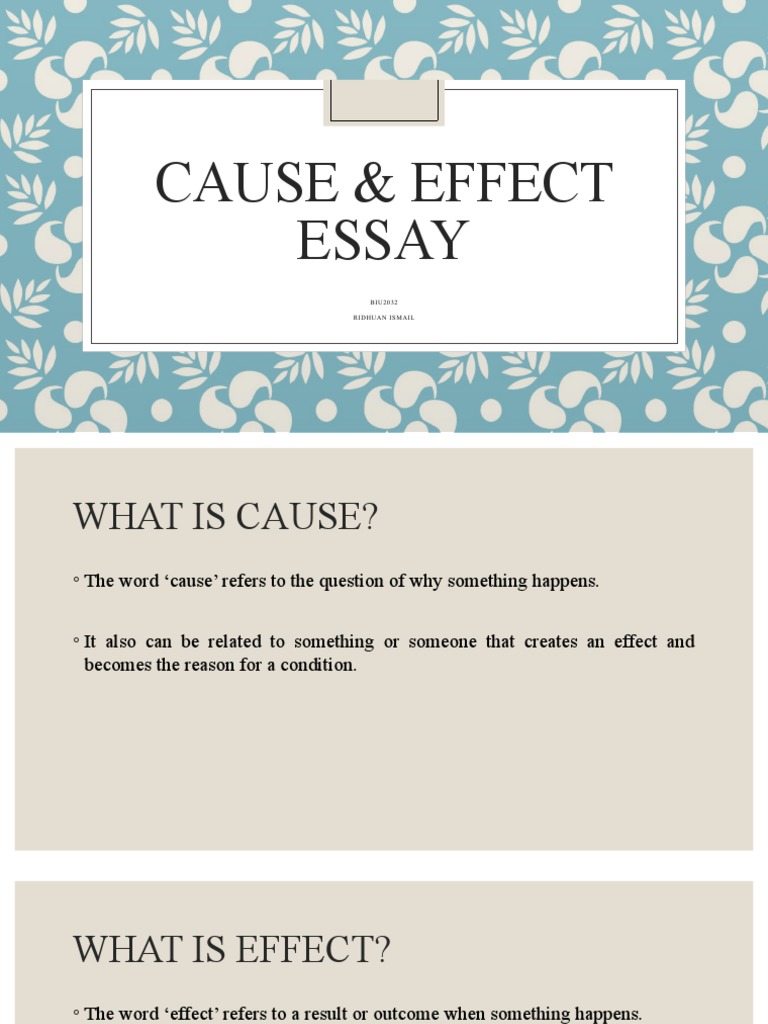 Unit 2 - Writing - Cause & Effect Essays | PDF | Career & Growth
