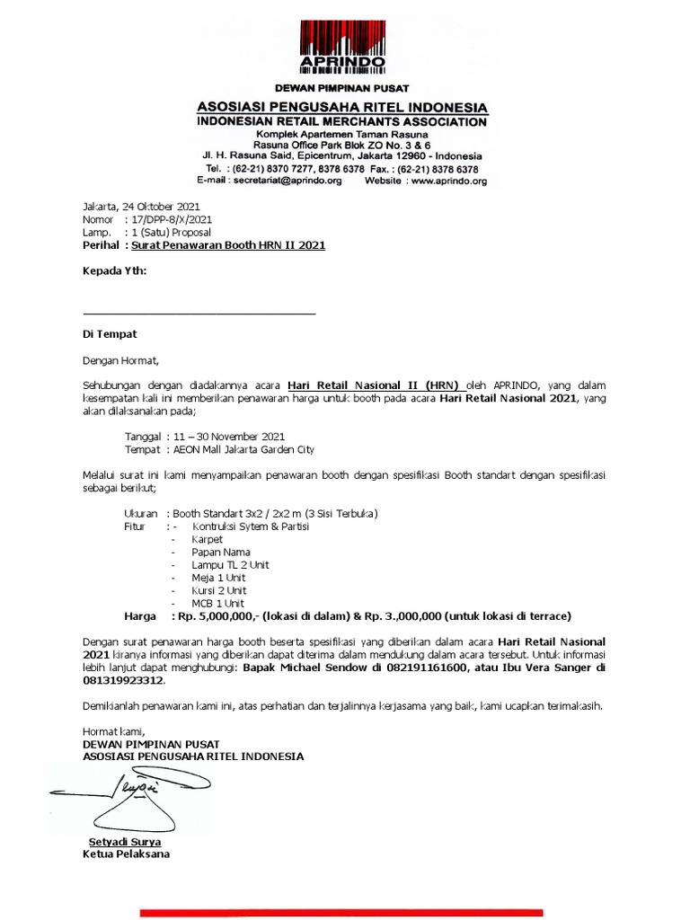 Contoh Surat Penawaran Tenant Mall Aktivitas Seru Menulis Surat Cinta