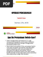 Struktur Kondisi Switch Case Dalam Bahasa C | PDF