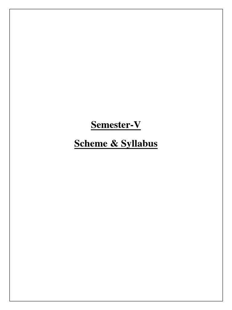 5th Sem Scheme and Syllabus | PDF | Composite Material | Beam (Structure)