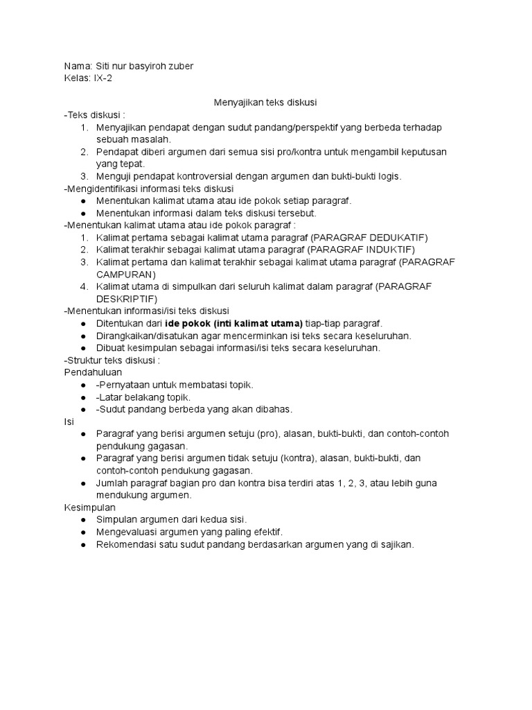 Menyajikan Teks Diskusi | PDF | Komputer