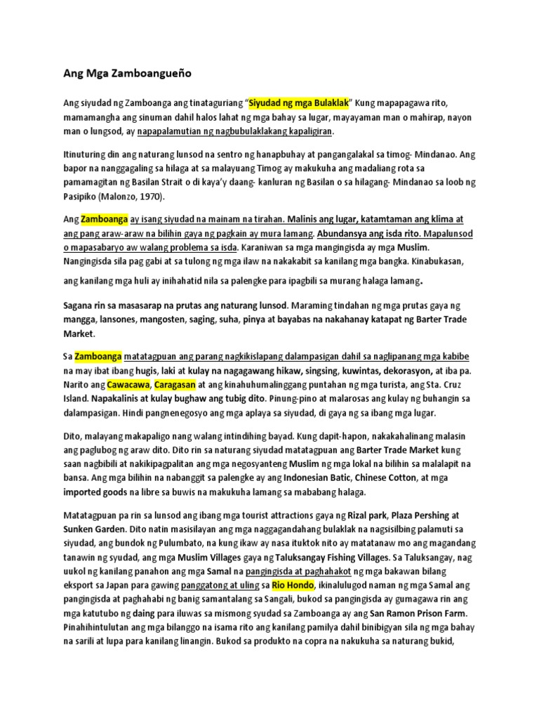 Zamboangueño | PDF