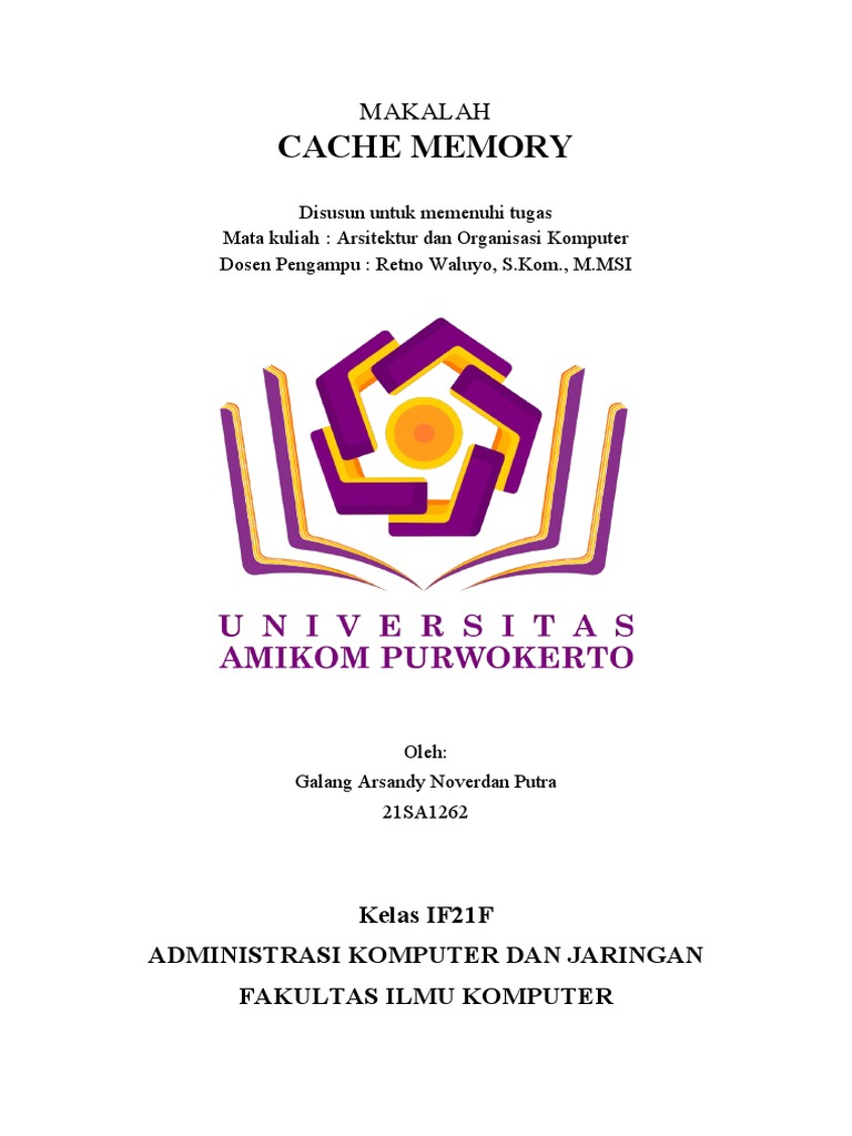 Makalah Cache Memory | PDF | Seni | Komputer