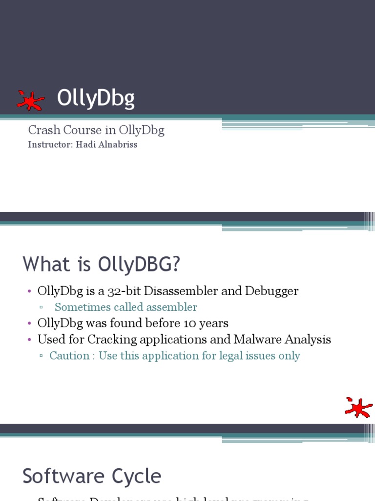 Ollydbg: Crash Course in Ollydbg | PDF | Source Code | Computer Science