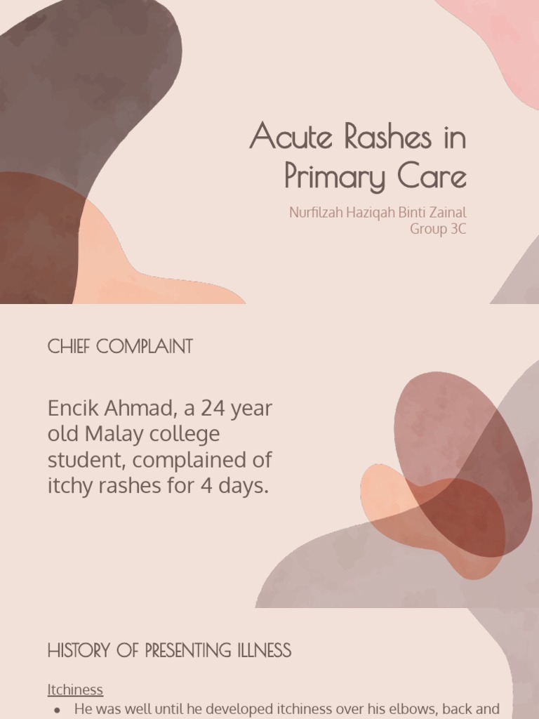 Acute Rashes in Primary Care | PDF | Psoriasis | Dermatitis