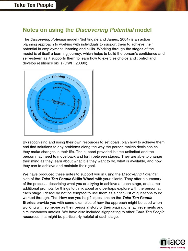 Notes On Using The Discovering Potential Model | PDF | Psychological ...