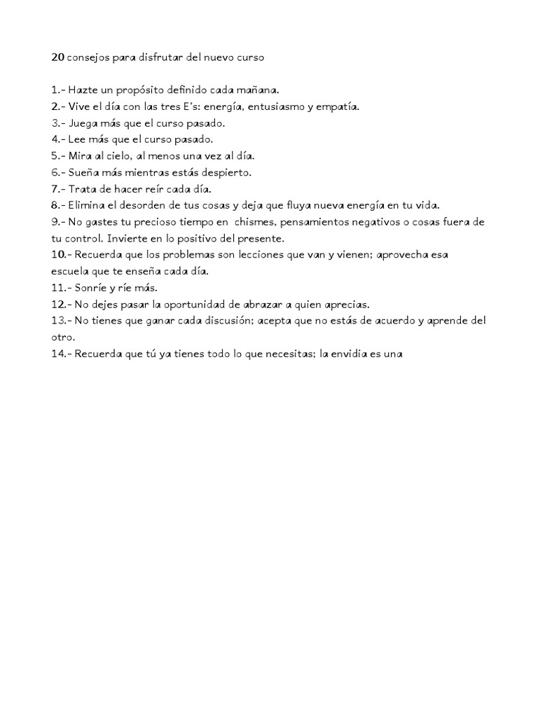20 Consejos | PDF