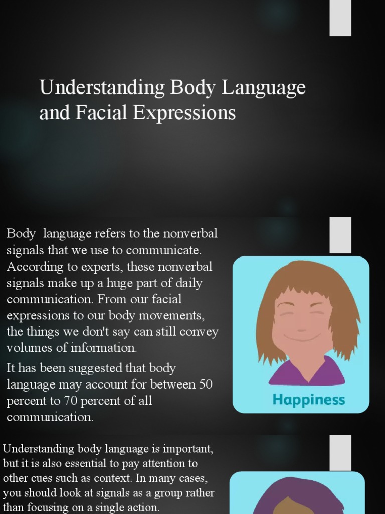 Understanding Body Language and Facial Expressions | PDF | Body ...