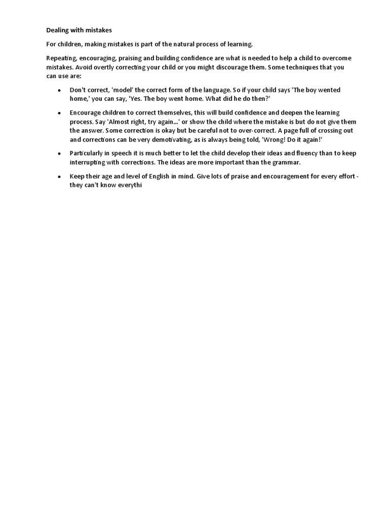 Dealing With Mistakes | PDF
