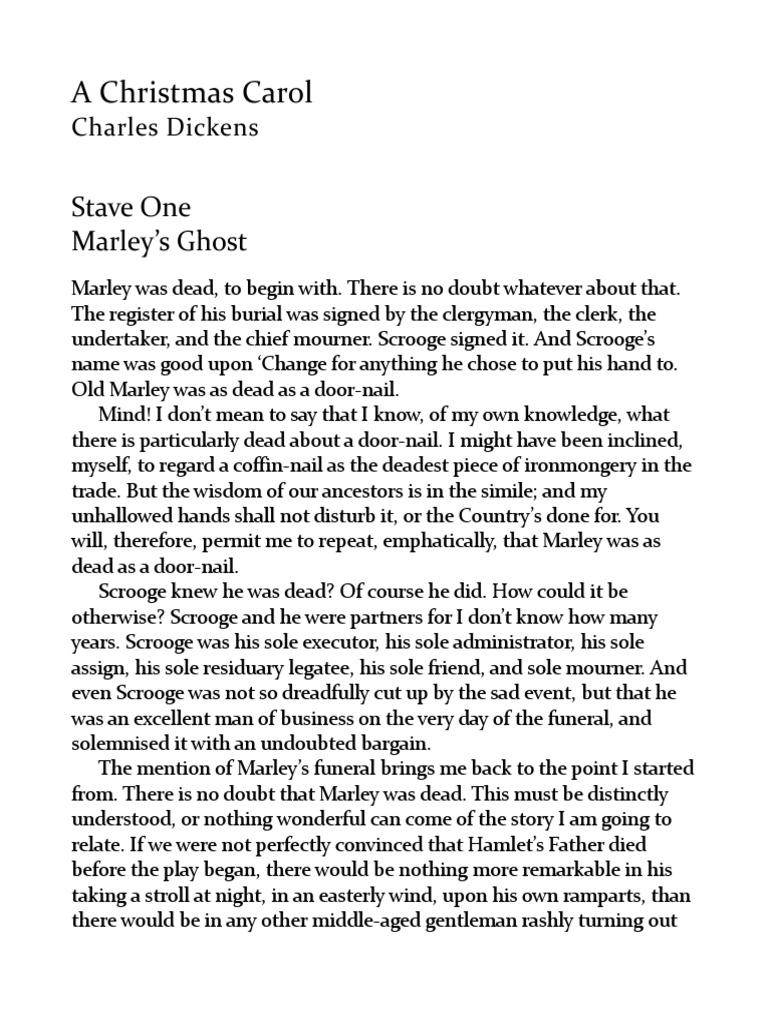 Dickens Charles Christmas Carol | PDF