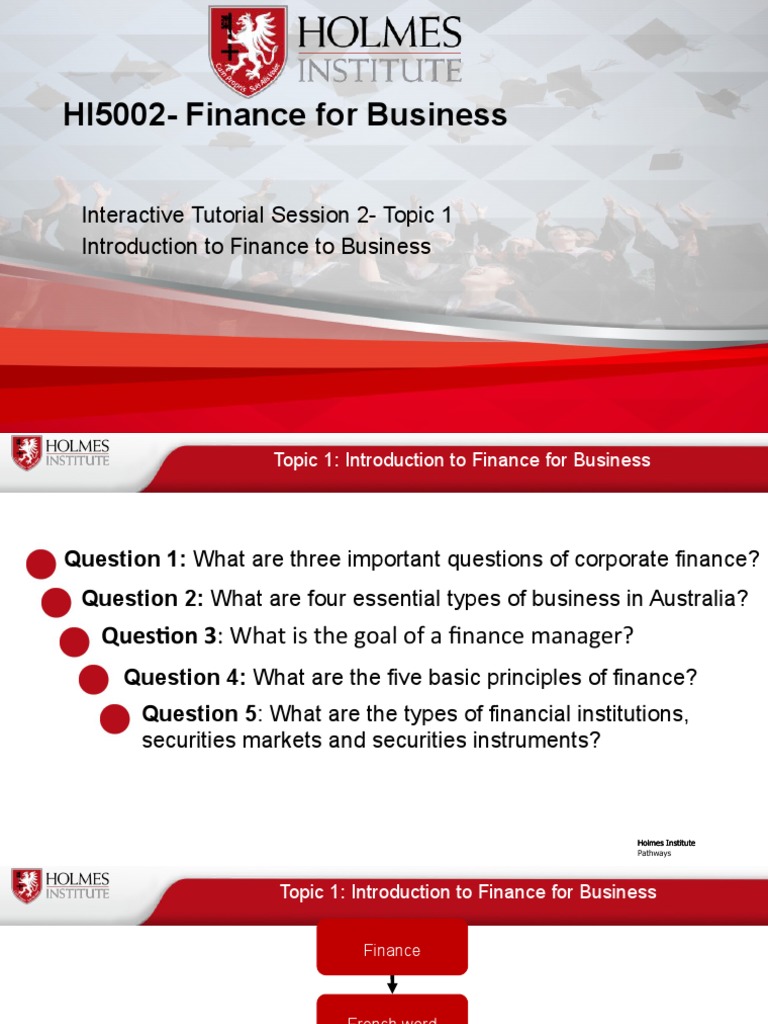 HI5002 Interactive Tutorial Session 2 Topic 1-Solution.T2.2021 | Download Free PDF | Securities ...