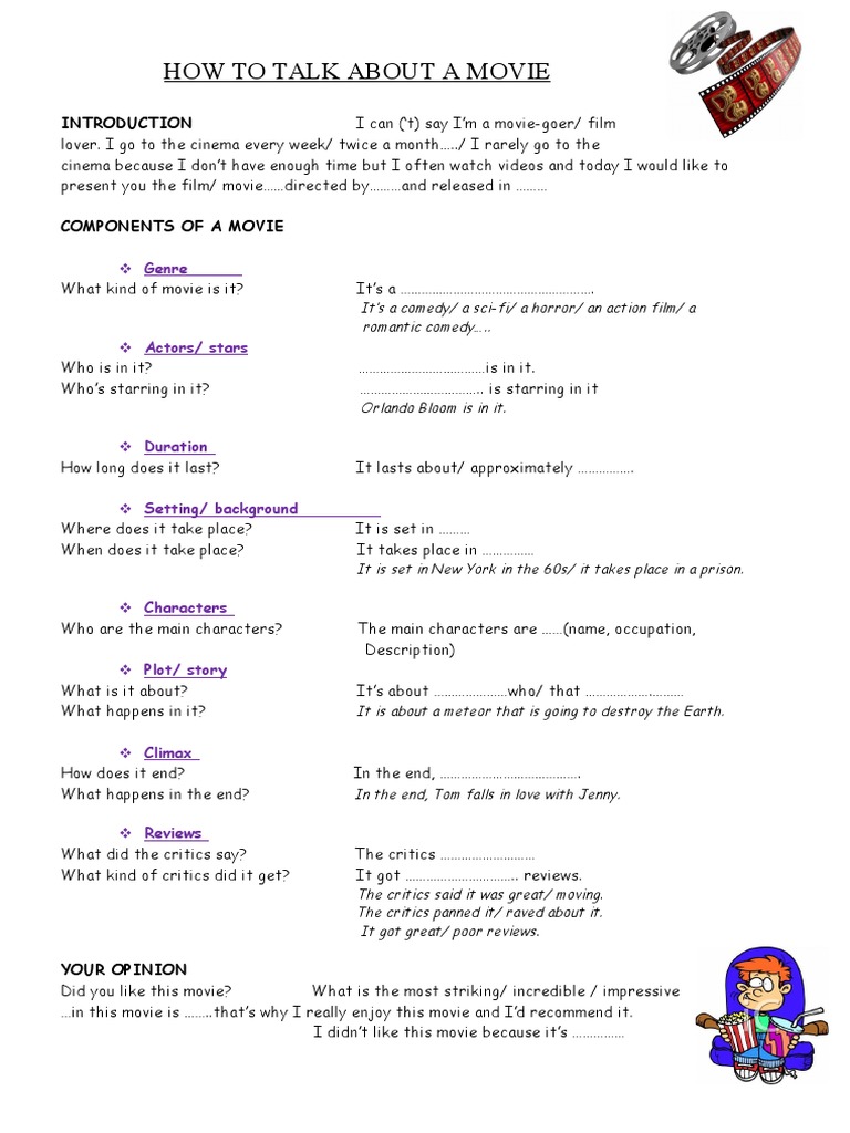 How To Talk About A Movie | PDF