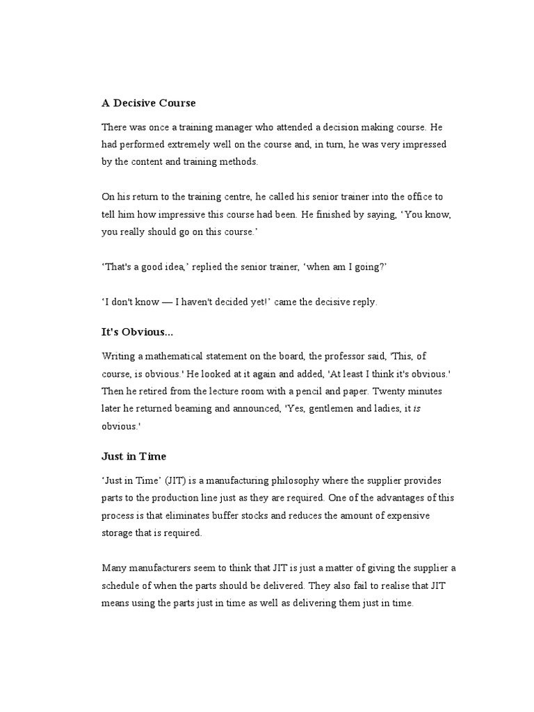 A Decisive Course | PDF | Nature