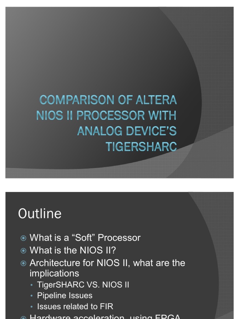 Nios Ii Processor Pdf Field Programmable Gate Array Multi Core