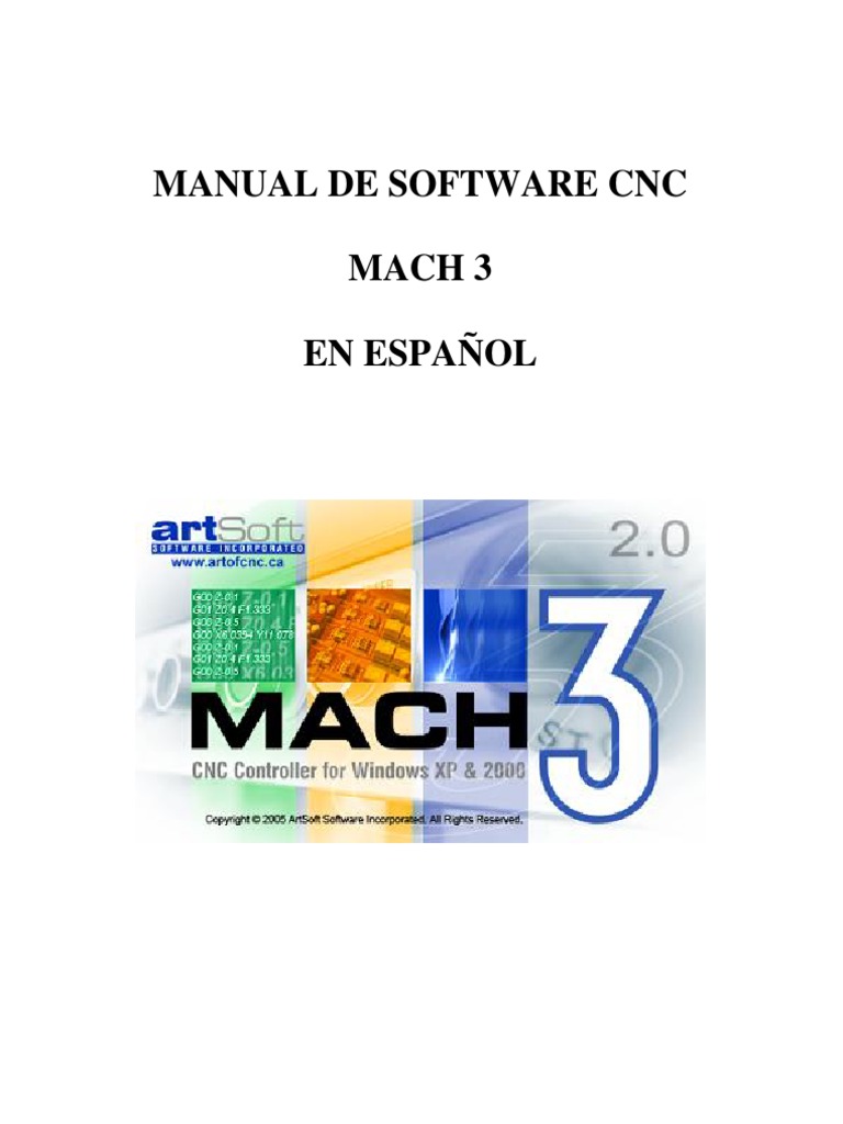 Manual Mach3 CNC en Español | PDF | Programa de computadora | Programación