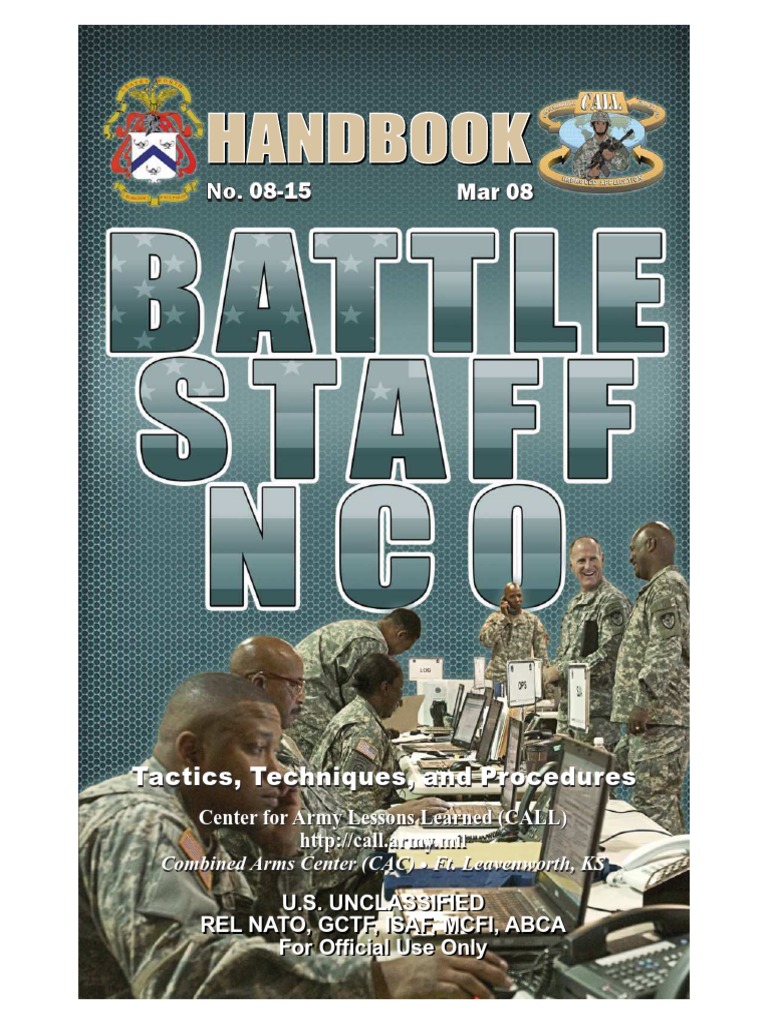 Us Army Call 8-15-2008 Battle Staff NCO | PDF | Non Commissioned ...