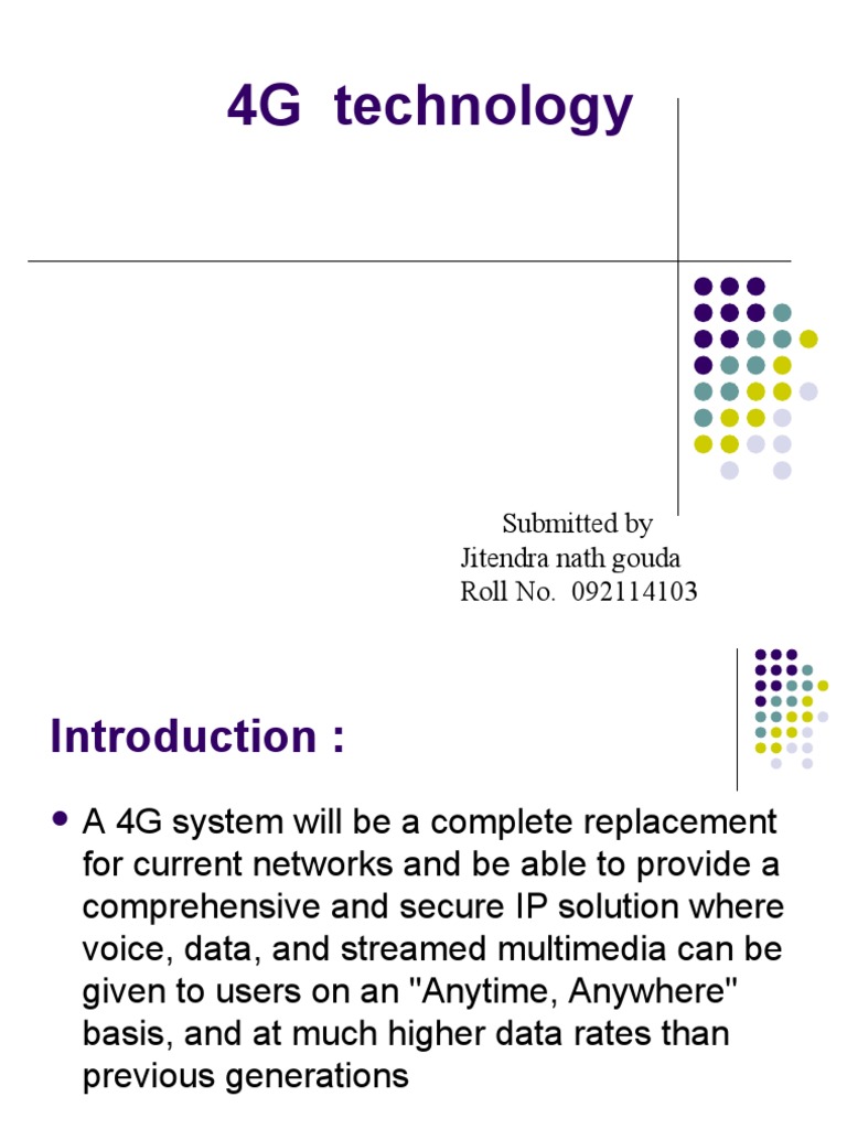 Understanding 4g Technology And Benefits Pdf