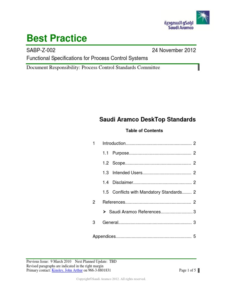 Sabp Z 002 | PDF | Specification (Technical Standard) | Scada