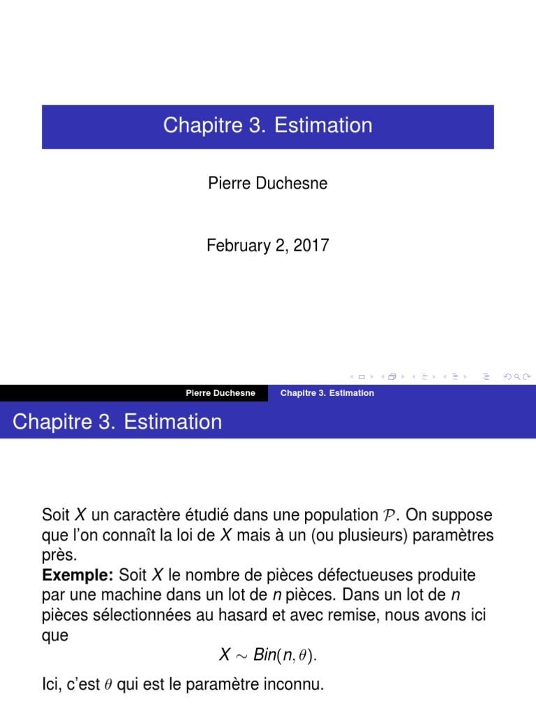 Estimateur sans biais en statistique | PDF | Estimateur (statistique ...