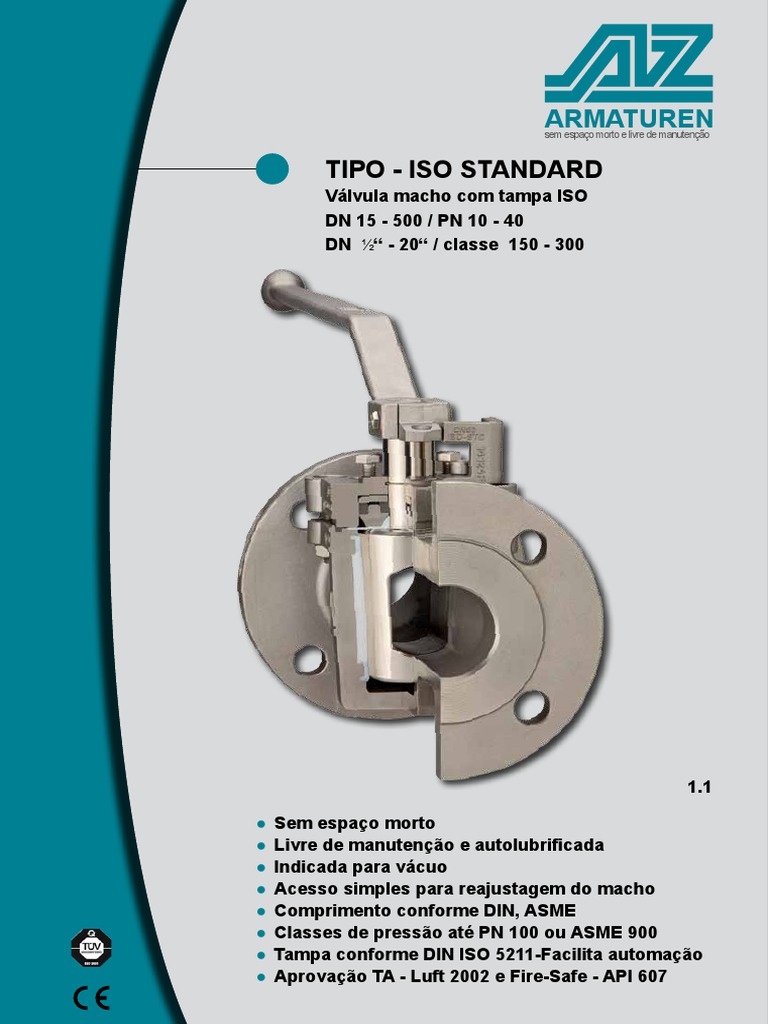 Az Armaturen - Valvulas | PDF | Aço | Metais de transição