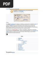 Cheque Exposicion | PDF | Cheque | Contabilidad