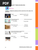 Ejercicios de voz activa y pasiva en español | PDF | Conjugación ...