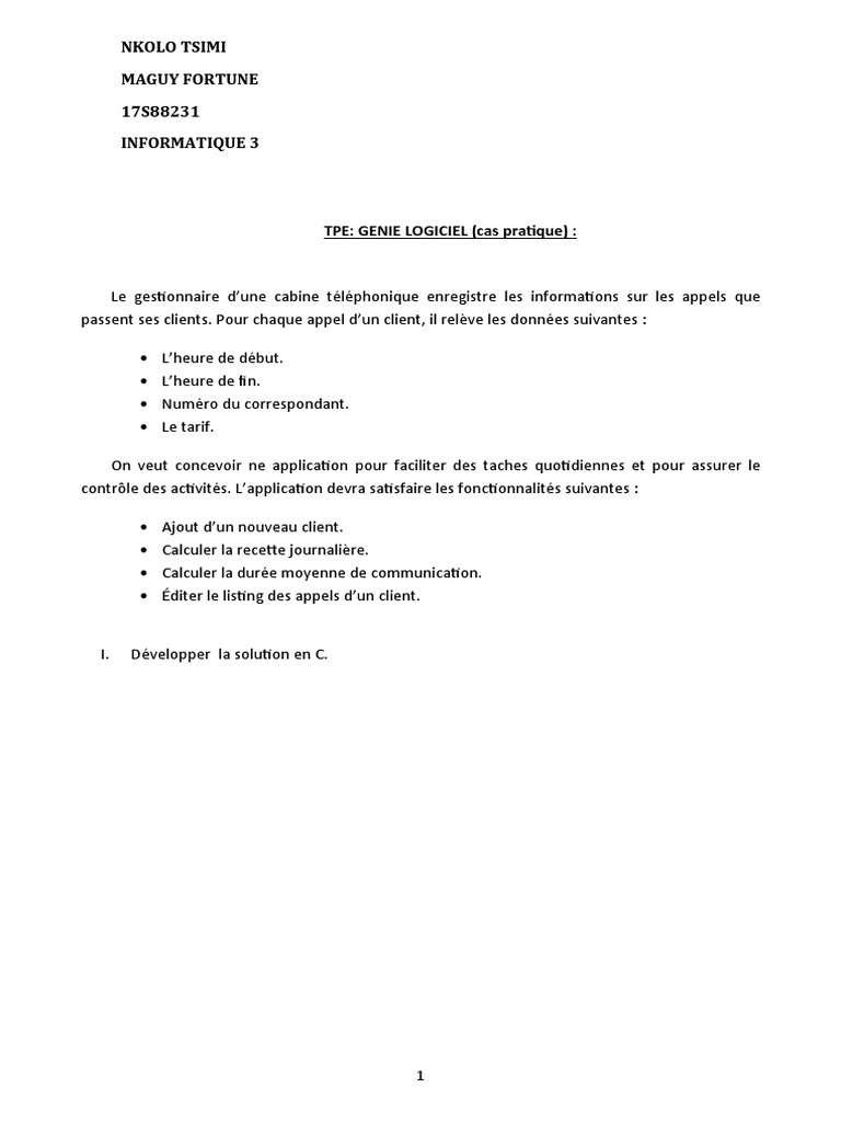 TP GL 1 | PDF | Affaires | Ordinateurs
