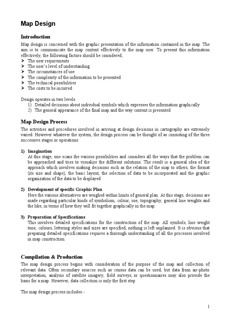 Map Design | PDF | Map | Cartography