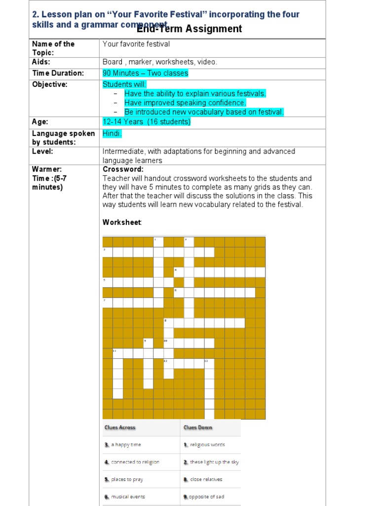 SAMPLE End Term Assignment ACT | PDF | English As A Second Or Foreign Language | Learning