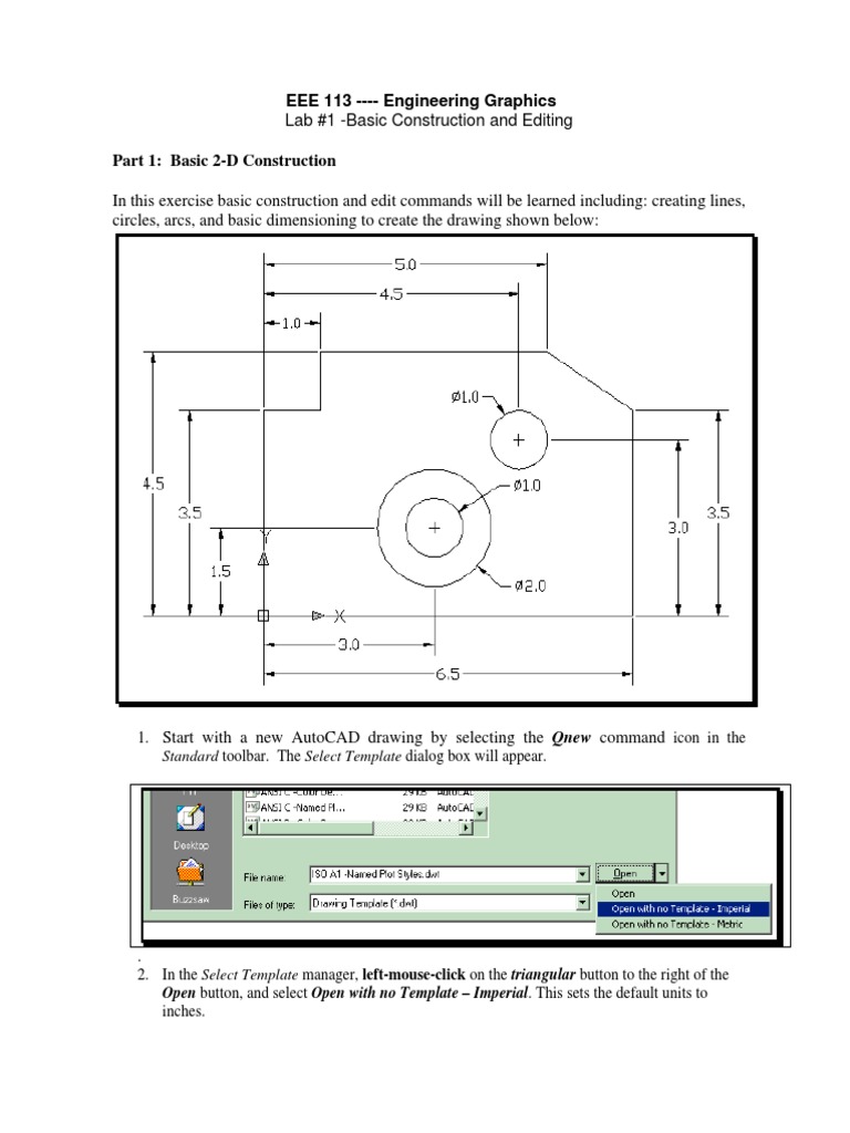 Lab #1 - Basic Construction and Editing | PDF | Menu (Computing) | Button (Computing)