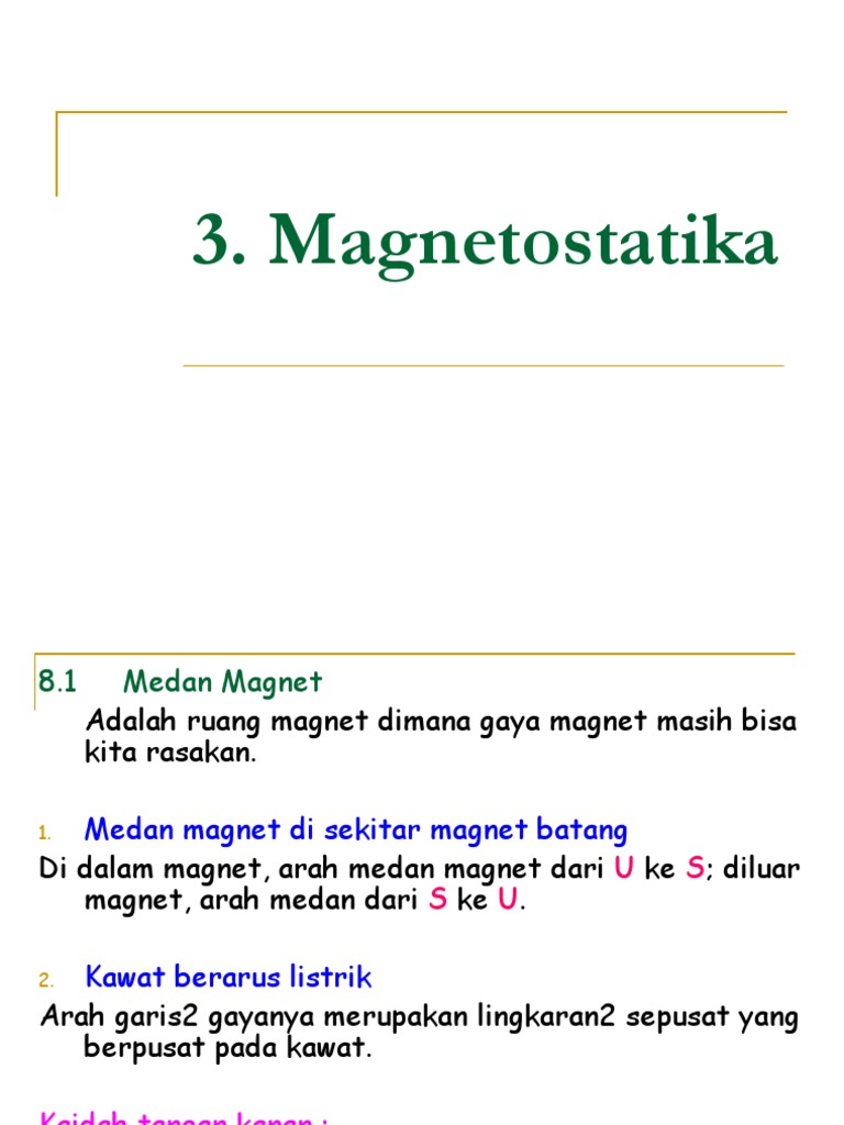 3.1 Medan Magnetik | PDF