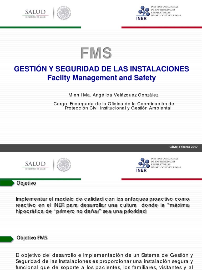 FMS GestionSeguridadInstalaciones | PDF | Hospital | Seguridad del paciente