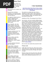 Color Symbolism Chart | PDF | White | Red