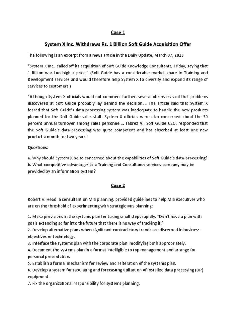 Case MIS | PDF | Restaurants | Waiting Staff