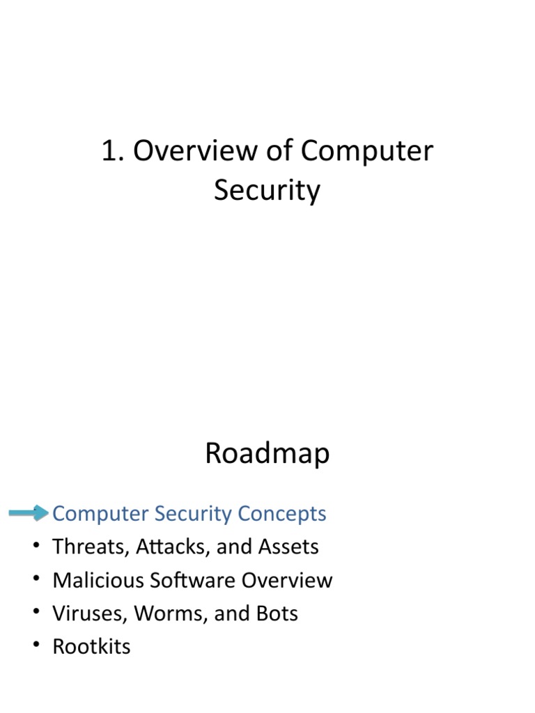 Overview of Computer Security | PDF | Computer Virus | Malware