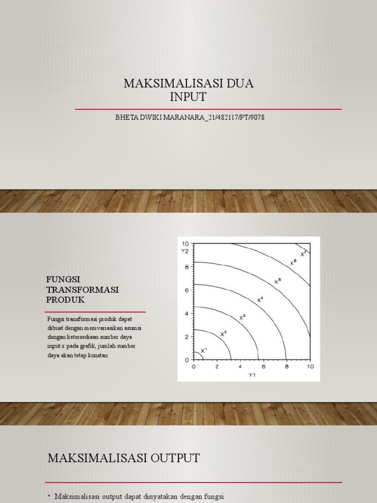 Maksimalisasi Dua Input | PDF | Metode & Bahan Ajar