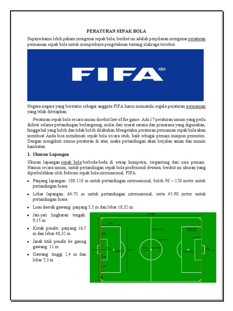 Peraturan Sepak Bola | PDF