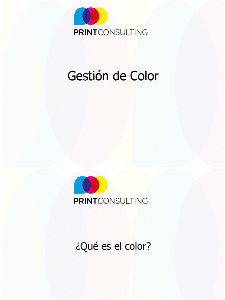Gestion de Color | PDF | Color | Ligero