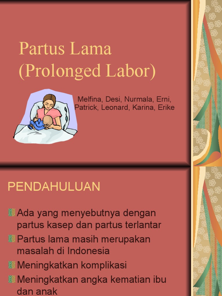 Partus Lama (Prolonged Labor) | PDF