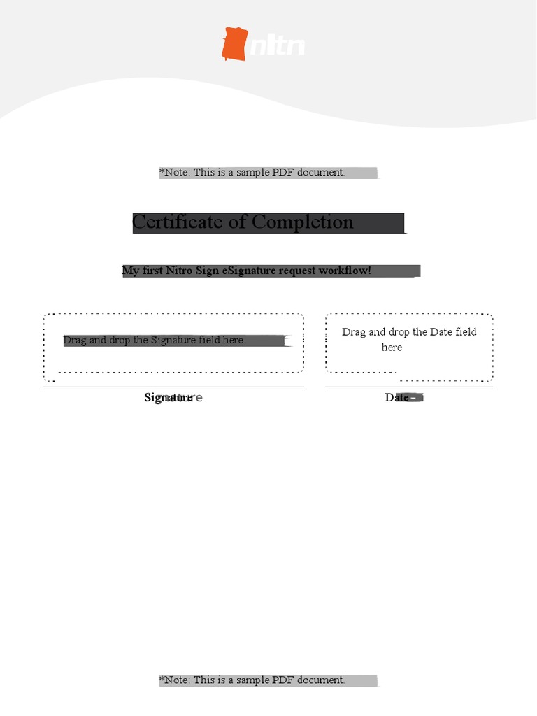 Nitro Sample Document | PDF