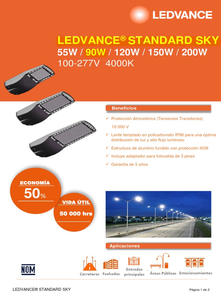 9.20 Ledvance Standard Sky | PDF | Electromagnetismo | Ingenieria Eléctrica