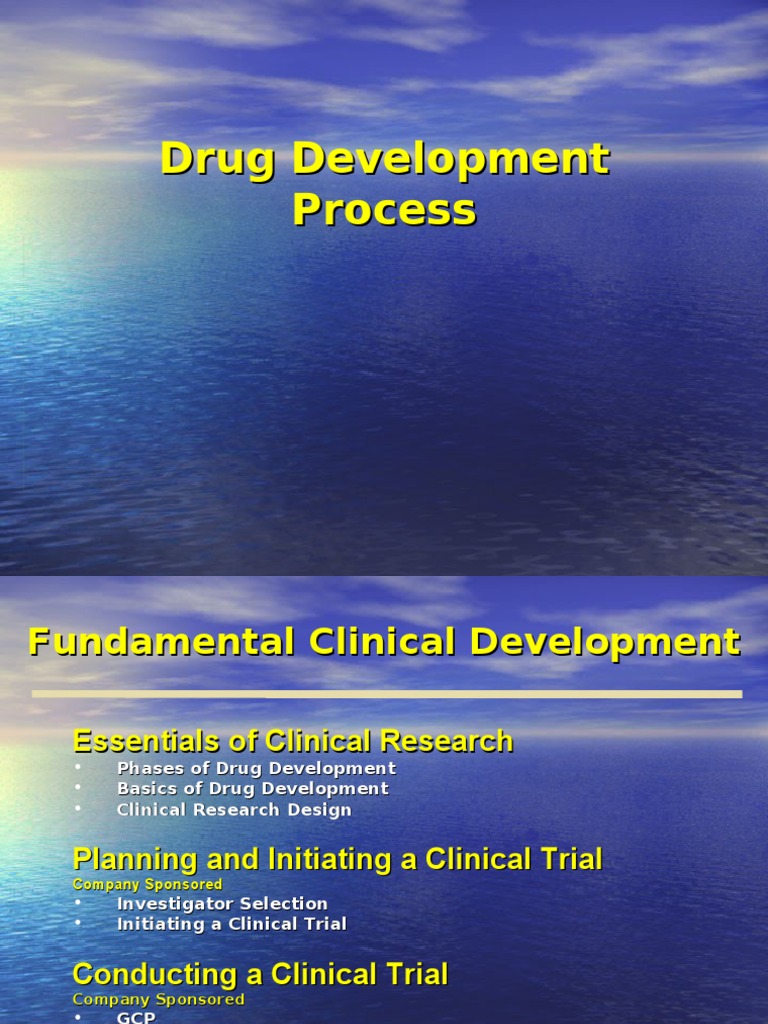 Drug Development Process | Download Free PDF | Phases Of Clinical ...
