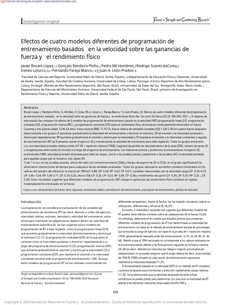 Effects of Four Different Velocity-Based Training Programming Models On ...