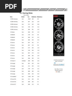 OTR Rim and Wheel Weight Chart | PDF | Tire | Machines