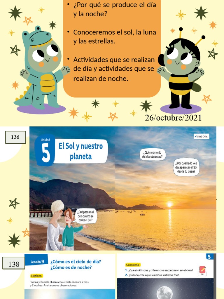 El Sol, La Luna y Las Estrellas, 1° Básico | PDF | Dom | Luna