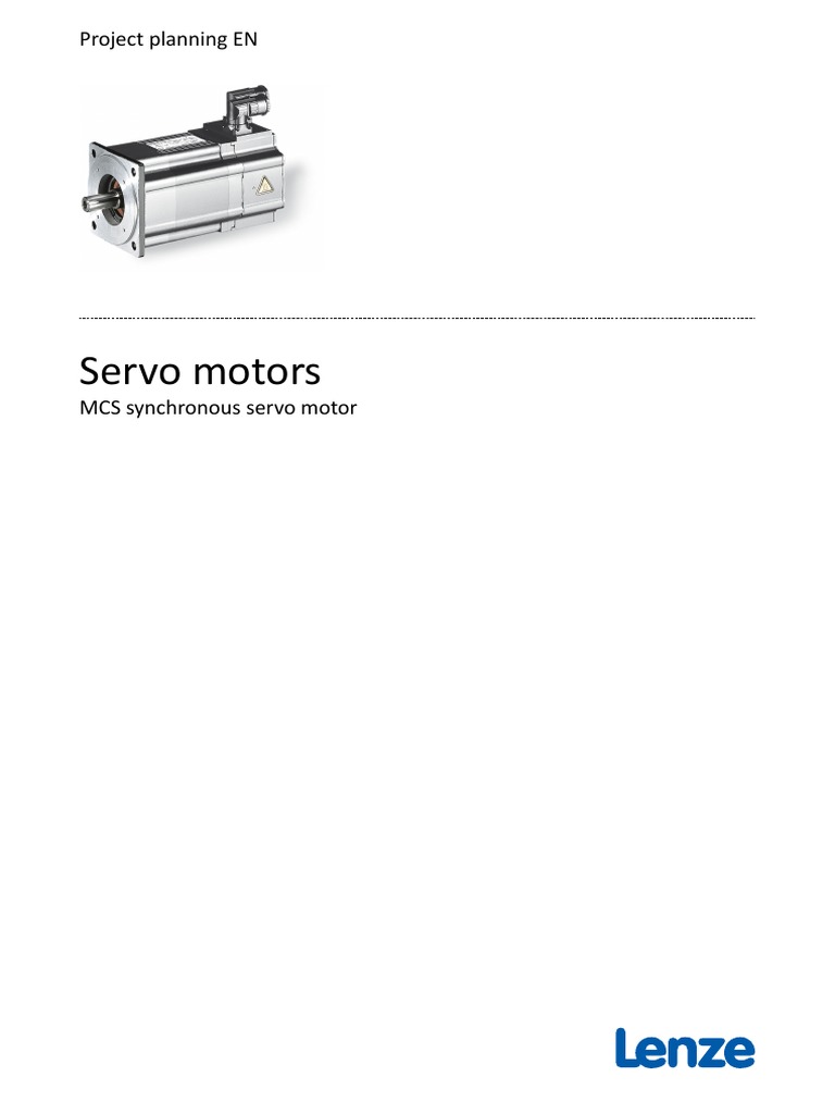 PROJ MCS Synchronous Servo Motors - v5-0 - EN | PDF | Electric Motor ...